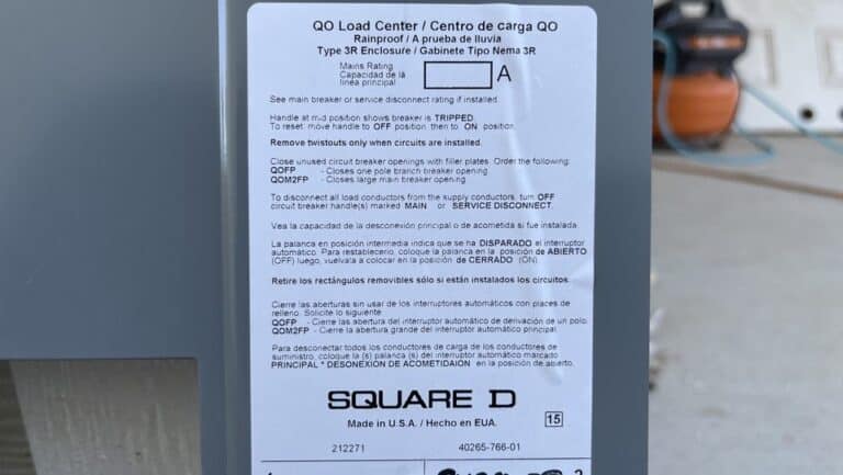 SQUARE D QO Load Center Panels